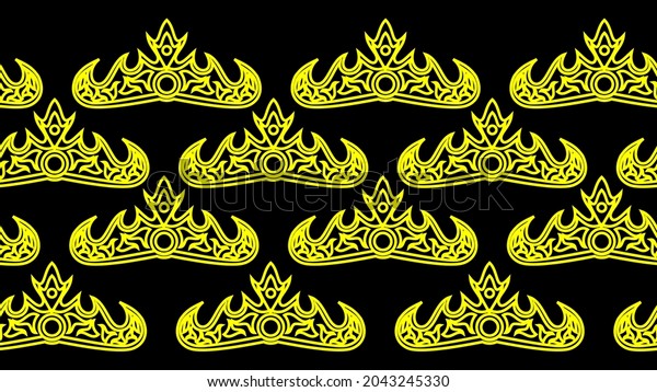 Siger Lampung Vector Siger Bridal Crown Stock Vector (Royalty Free ...