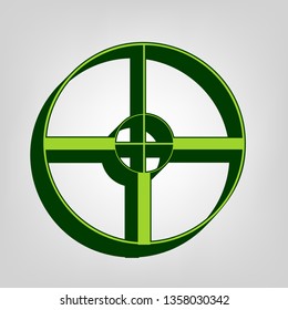 Sight Sign Illustration Vector Yellow Green Stock Vector (Royalty Free ...