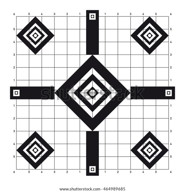 Sightin Diamond Shaped Shooting Target ProfessionalStock-vektor ...