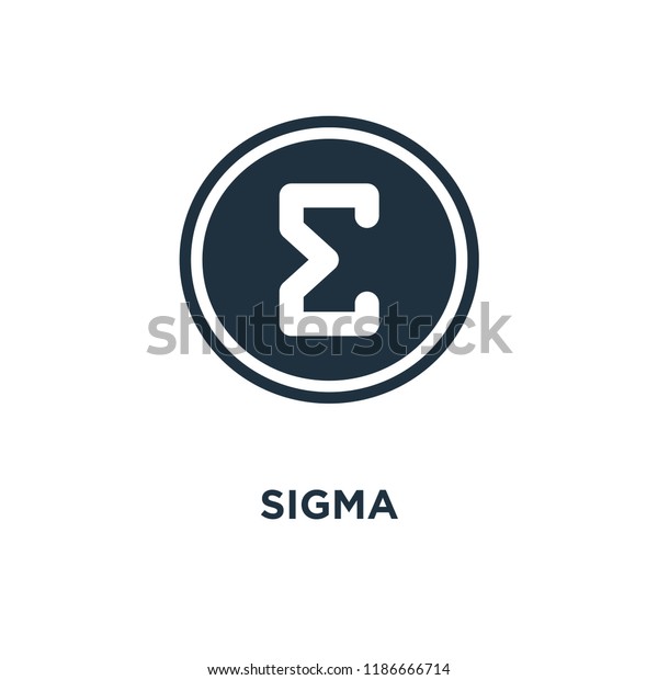 Sigma Icon Black Filled Vector Illustration Stock Vector (Royalty Free ...