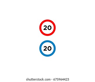 Sign 20 Icon Stock Vector (Royalty Free) 675964423 | Shutterstock