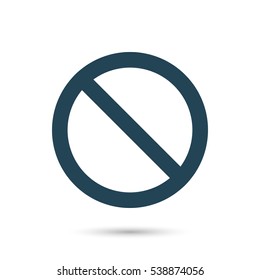 Sign Ban Vector Illustration Dark Outline Stock Vector (Royalty Free ...
