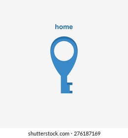 Sign Blue Key Locations Stock Vector (Royalty Free) 276187169 ...