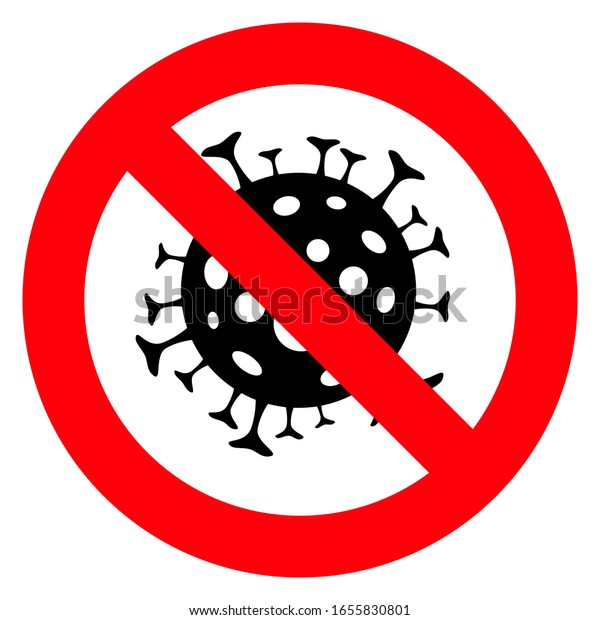 Sign Caution Coronavirus Stop Coronavirus Coronavirus Stock Vector ...