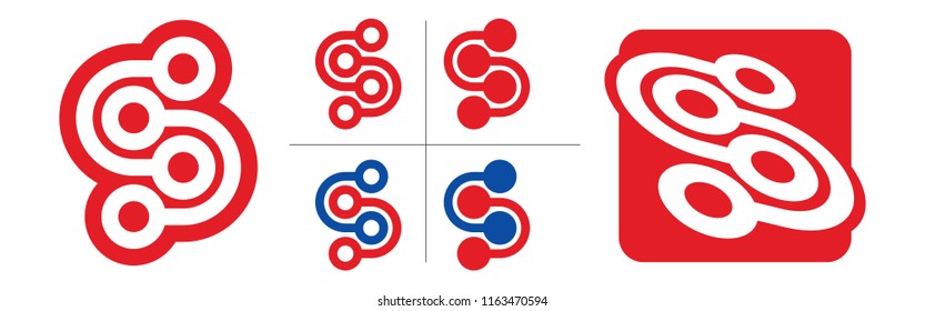 Sign Connection Set Logo Illustrations Stock Vector (Royalty Free ...