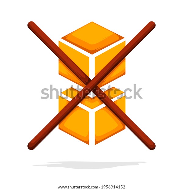 Sign Delivery Package Dont Stack Packages Stock Vector (Royalty Free ...