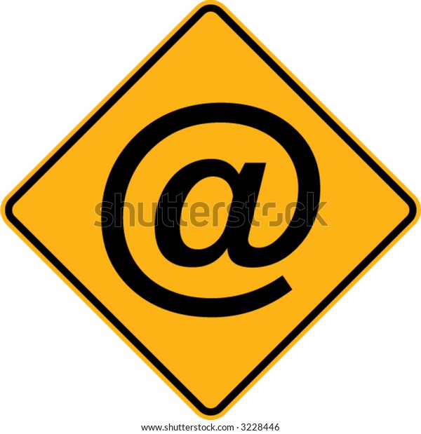 Sign Depicting Email Symbol Stock Vector (Royalty Free) 3228446 ...