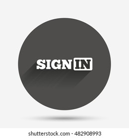 Sign Icon Join Symbol Circle Flat Stock Vector (Royalty Free) 482908993 ...