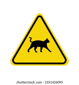 Sign Isolated On White Background Cat Stock Vector (Royalty Free ...
