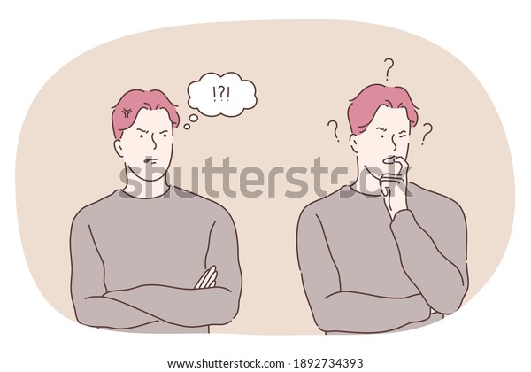 Sign Language Gestures Hands Communication Concept Stock Vector ...