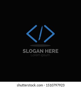 Sign Logo Black Background Stock Vector (Royalty Free) 1510797923 ...