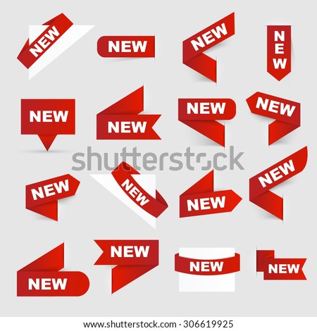 Sign New New Signs Isolated Vector Stock Vector (Royalty Free ...