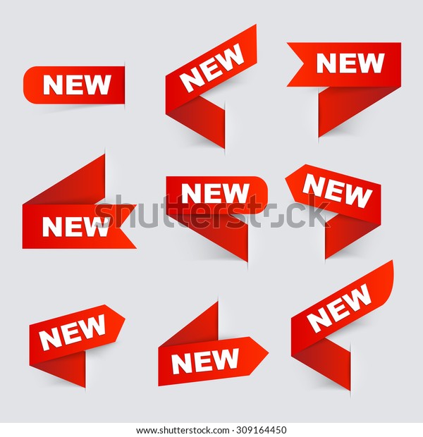 Sign New New Signs Isolated Vector Stock Vector (Royalty Free) 309164450