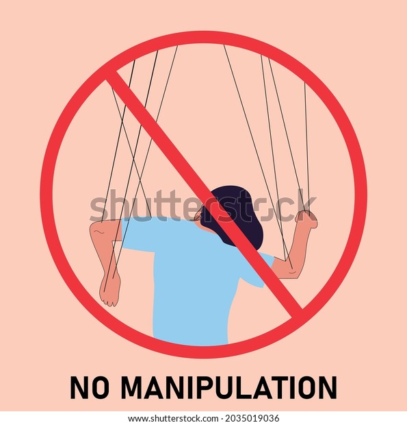 Sign No Manipulation Someone Manipulates Abuses Stock Vector (Royalty ... Sign No Manipulation Someone Manipulates Abuses Stock Vector (Royalty ...