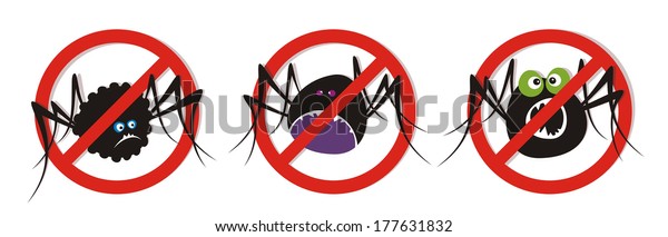 Sign No Spiders Vector Illustration Stock Vector (Royalty Free) 177631832