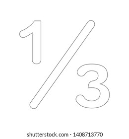 Sign Numbers Three One Icon Element Stock Vector (Royalty Free ...
