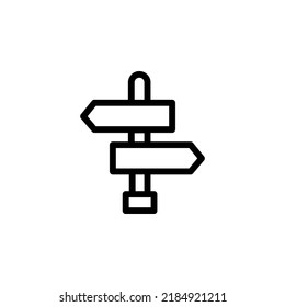 Sign Outline Icon Vector Stock Vector (Royalty Free) 2184921211 ...