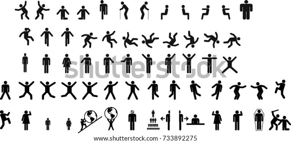 Sign Pictograms Stock Vector (Royalty Free) 733892275 | Shutterstock