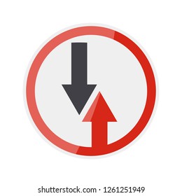 Two Way Icon Vector Design Stock Vector (Royalty Free) 561130096