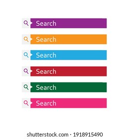 Search Button Icon Template Icon Web Stock Vector (Royalty Free ...