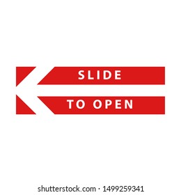 Sign Slide Open Design Vector Illustration Stock Vector (Royalty Free ...