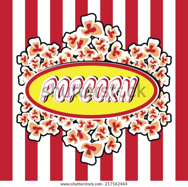 Sign Style Poster Popcorn Stock Vector (Royalty Free) 217562464 ...