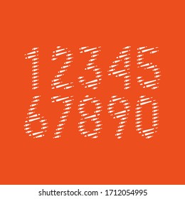 Sign Stylized Number Small File Vector Stock Vector (Royalty Free ...