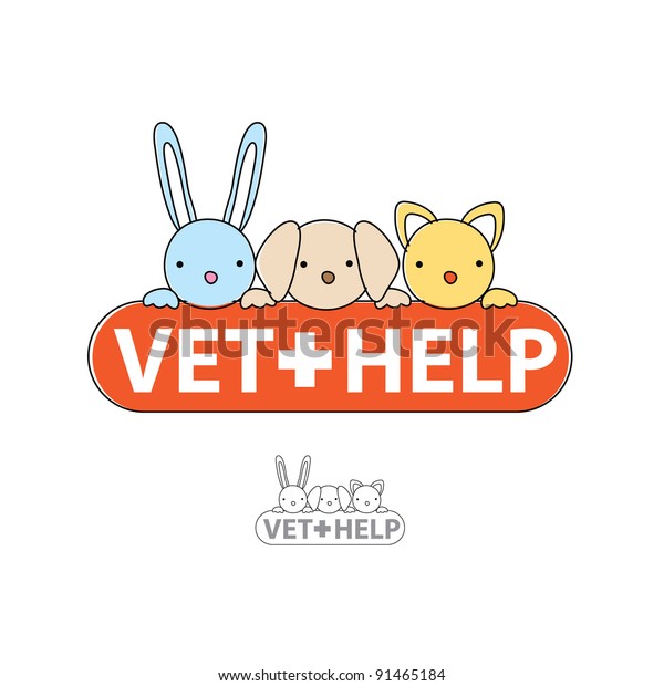 Sign Veterinary Care Vethelp Vector Symbol Stock Vector (Royalty Free ...