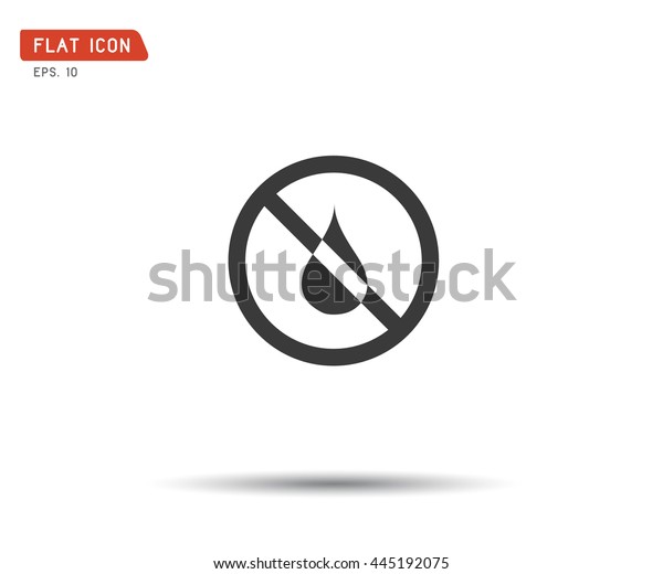Sign Water Drop Forbidden No Wet Stock Vector (Royalty Free) 445192075 ...