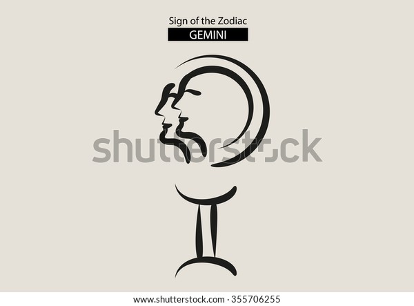 Sign Zodiac Calligraphy Vector Symbol: vector de stock (libre de ...