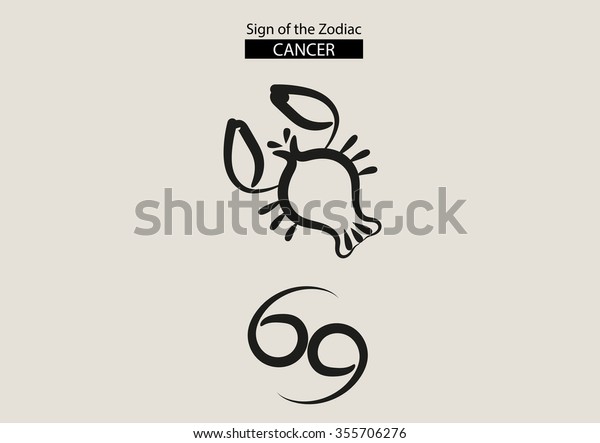 Sign Zodiac Calligraphy Vector Symbol Stock Vector (Royalty Free ...