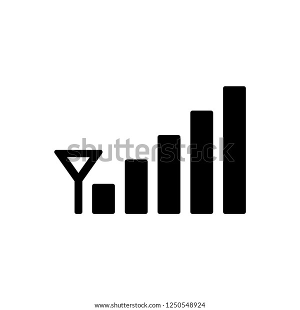 Signal Bar Icon Vector Stock Vector (Royalty Free) 1250548924 ...