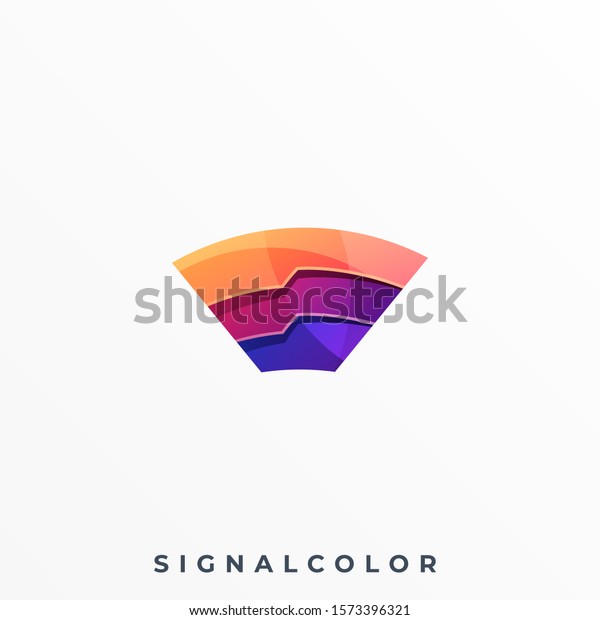 Signal Colorful Illustration Vector Template Suitable Stock Vector ...