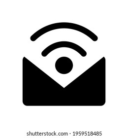 Signal Email Inbox Message Envelope Icon Stock Vector (Royalty Free ...