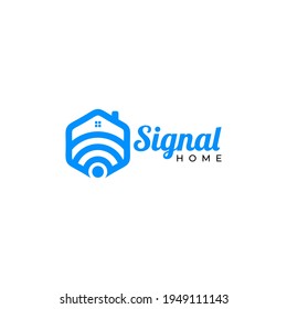 Signal Home Logo Design Vector Stock Vector (Royalty Free) 1949111143 ...