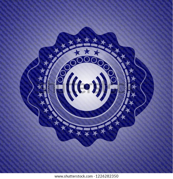 Signal Icon Jean Texture Stock Vector (Royalty Free) 1226282350 ...