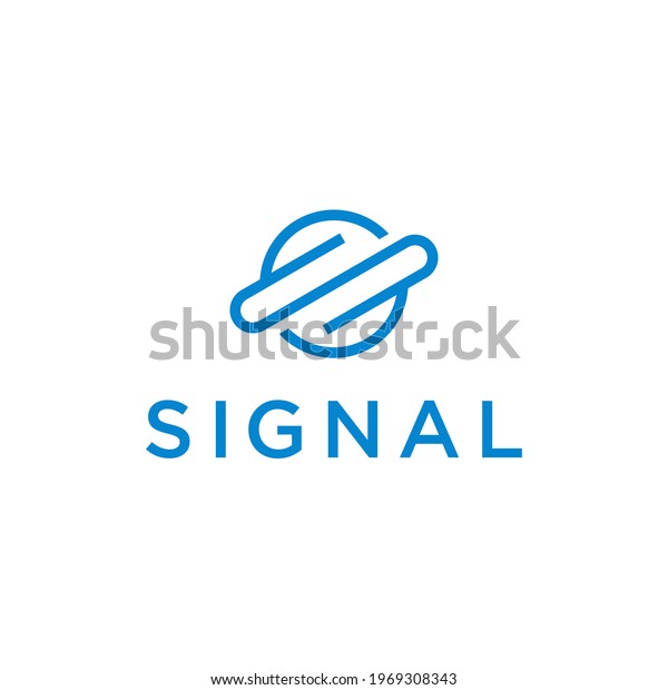 Signal Logo Design Broadcast Vector Internet Stock Vector (Royalty Free ...
