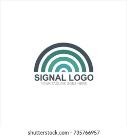 Signal Logo Design Vector Illustration Stock Vector (Royalty Free ...