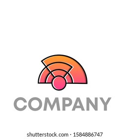 Signal Logo Icon Design Template Sign Stock Vector (Royalty Free ...