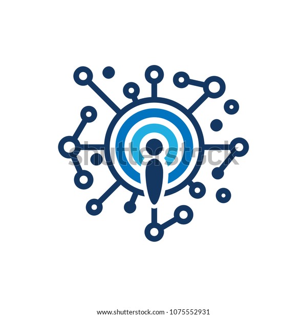 Signal Network Logo Icon Design Stock Vector (Royalty Free) 1075552931 ...