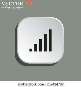Signal Strength Indicator Icon Vector Design Stock Vector (Royalty Free ...