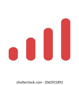Signal Vector Icon Red Symbol Stock Vector (Royalty Free) 2062921892