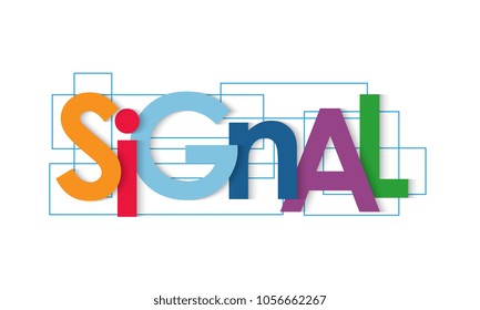 Signal Vector Letters Stock Vector (Royalty Free) 1056662267 | Shutterstock