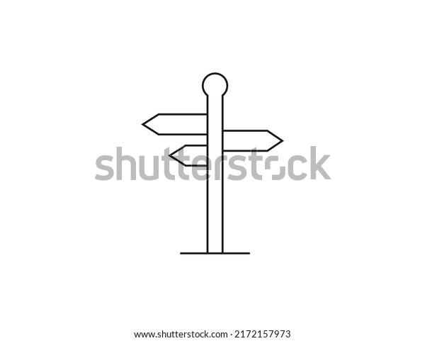 Signboard Directions Icon Vector Illustration Stock Vector (Royalty ... Signboard Directions Icon Vector Illustration Stock Vector (Royalty ...