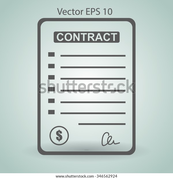 Signing Contract Vector Illustration Stock Vector (Royalty Free ...