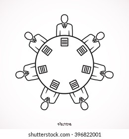 850 Committee meeting icons Images, Stock Photos & Vectors | Shutterstock