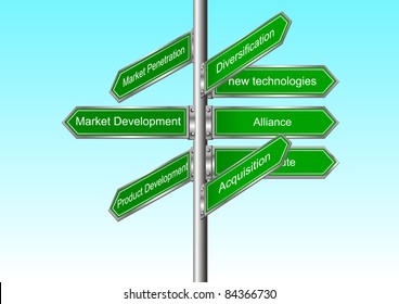 Creative Infographic Design Road Sign Elements Stock Vector (Royalty ...