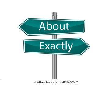 Signs Above Below Pointing Opposite Directions Stock Vector (Royalty ...