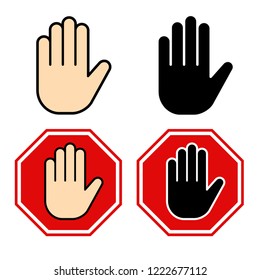 Signs Off Limits Set Stock Vector (Royalty Free) 1222677112 | Shutterstock