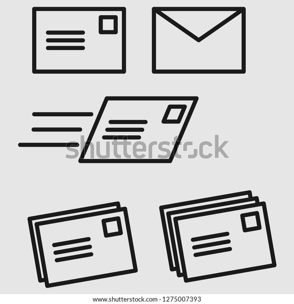 Signs Sending Mail Stock Vector (Royalty Free) 1275007393 | Shutterstock
